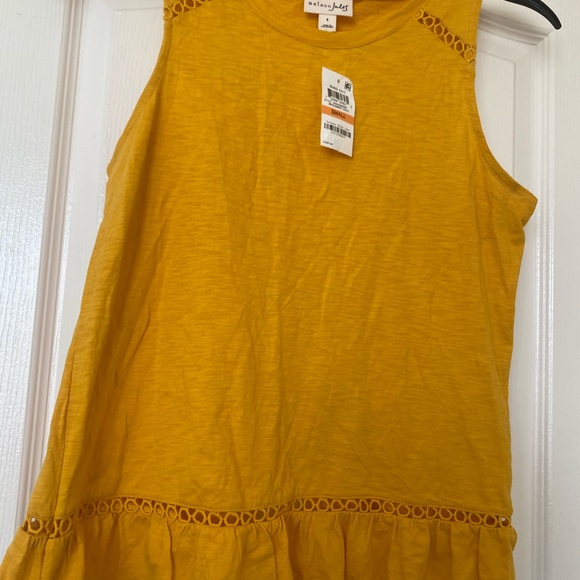 Maison Jules | Tops | Maison Jules Womens Ruffled Lace Inset Tank Top ...